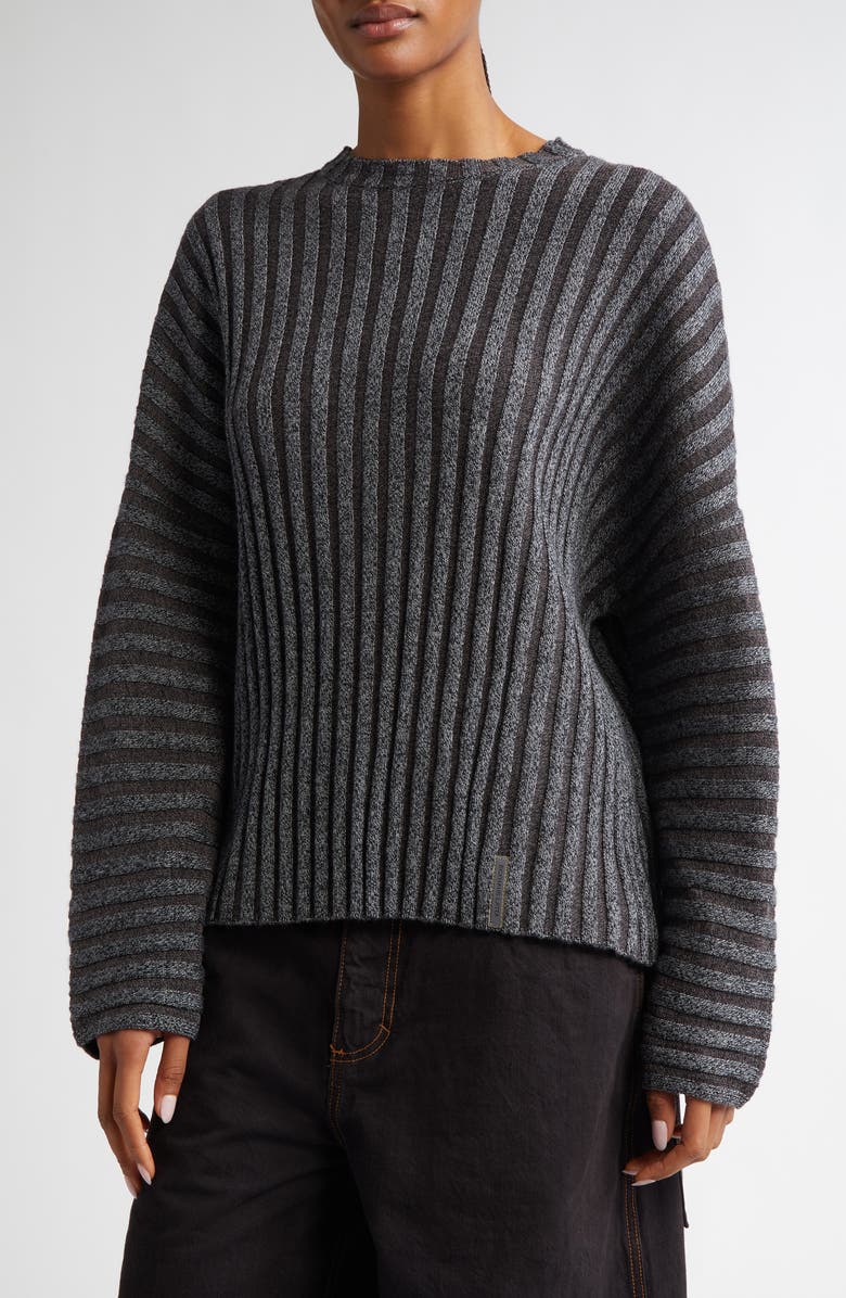 Eckhaus Latta Keyboard Stripe Merino Wool Sweater | Nordstromrack