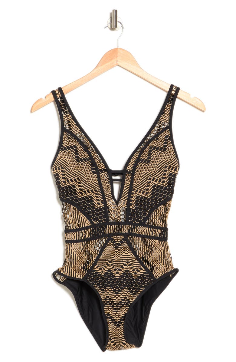 Becca Reveal Plunge One-Piece Swimsuit | Nordstrom