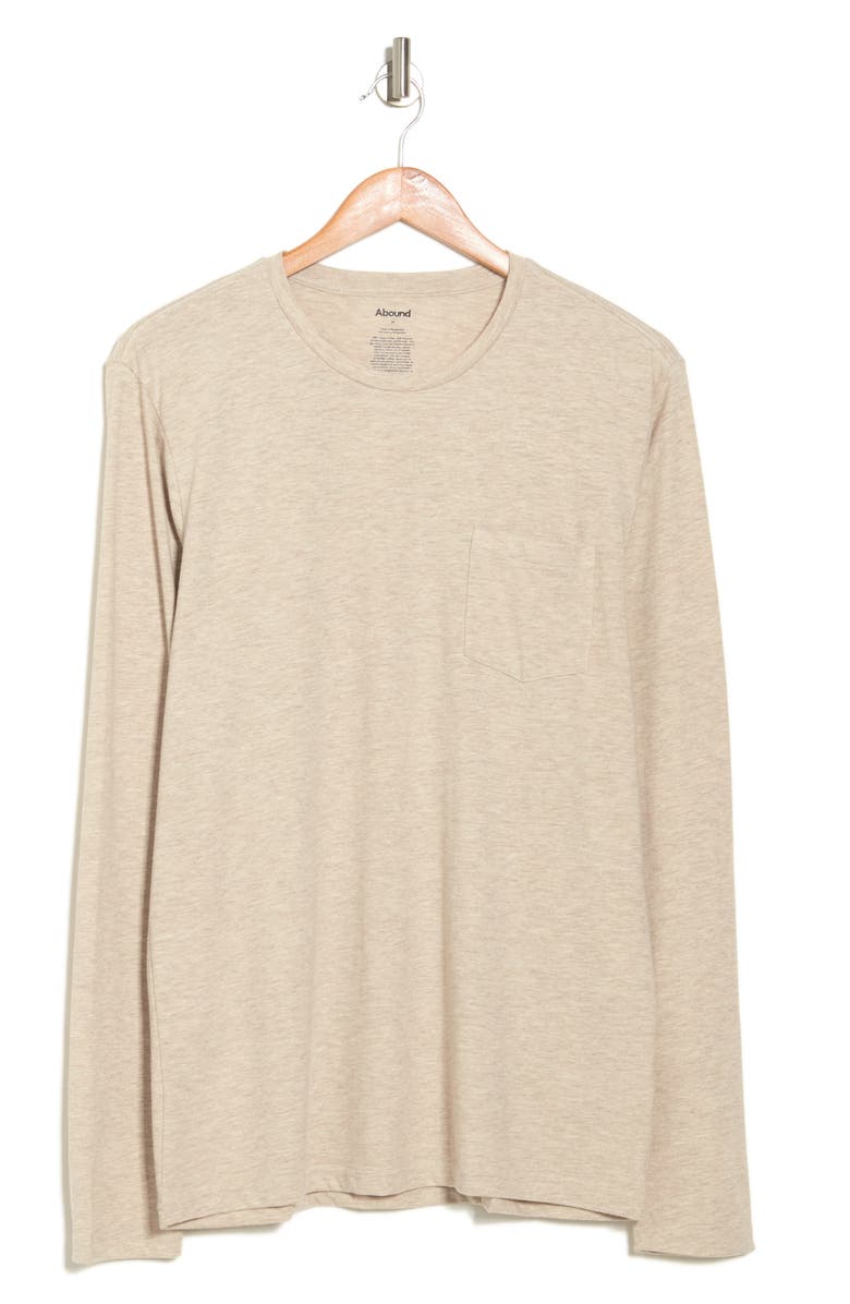 Abound Heathered Long Sleeve Pocket Tee | Nordstromrack