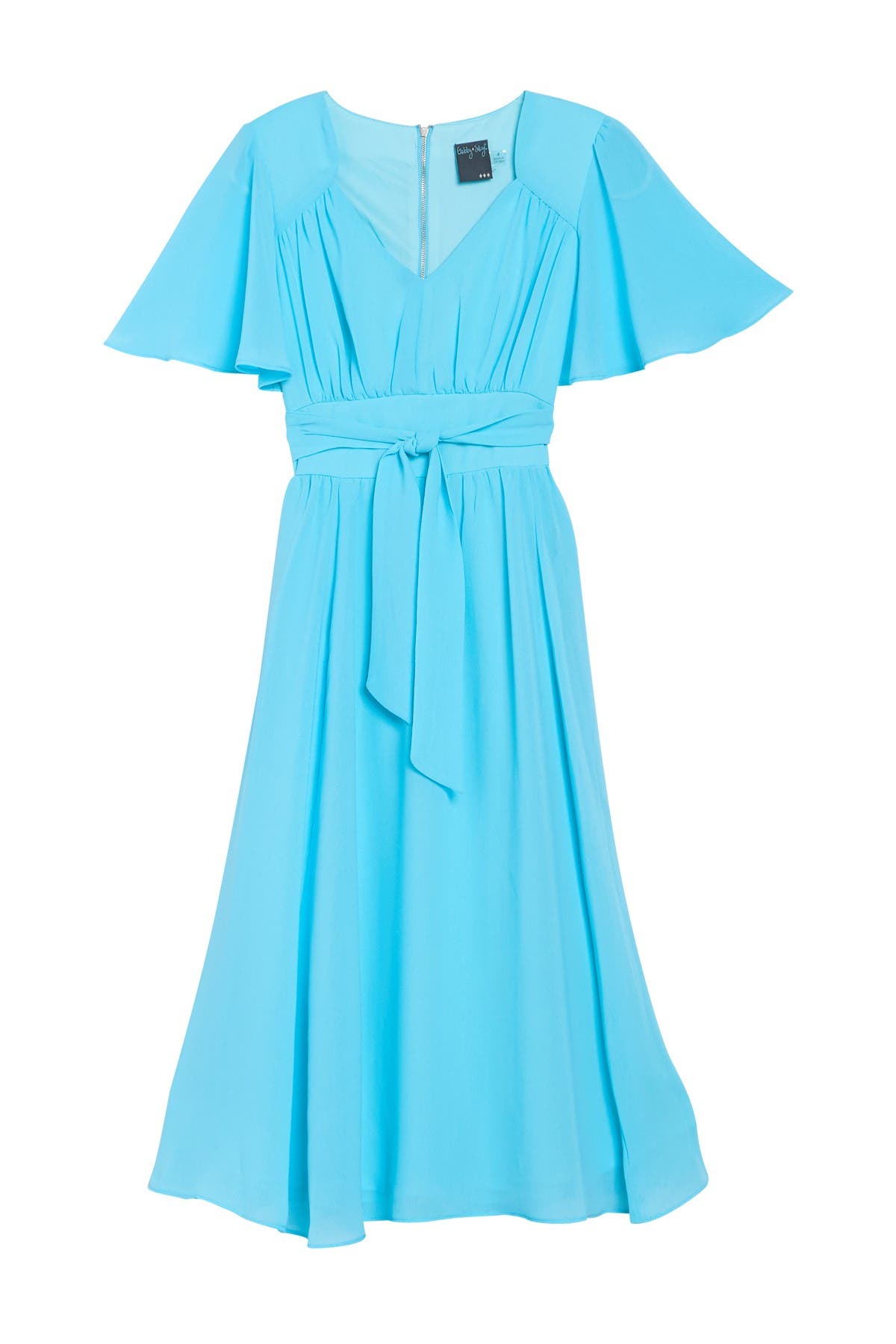 Gabby Skye Short Sleeve Wrap Around Sash Dress | Nordstromrack