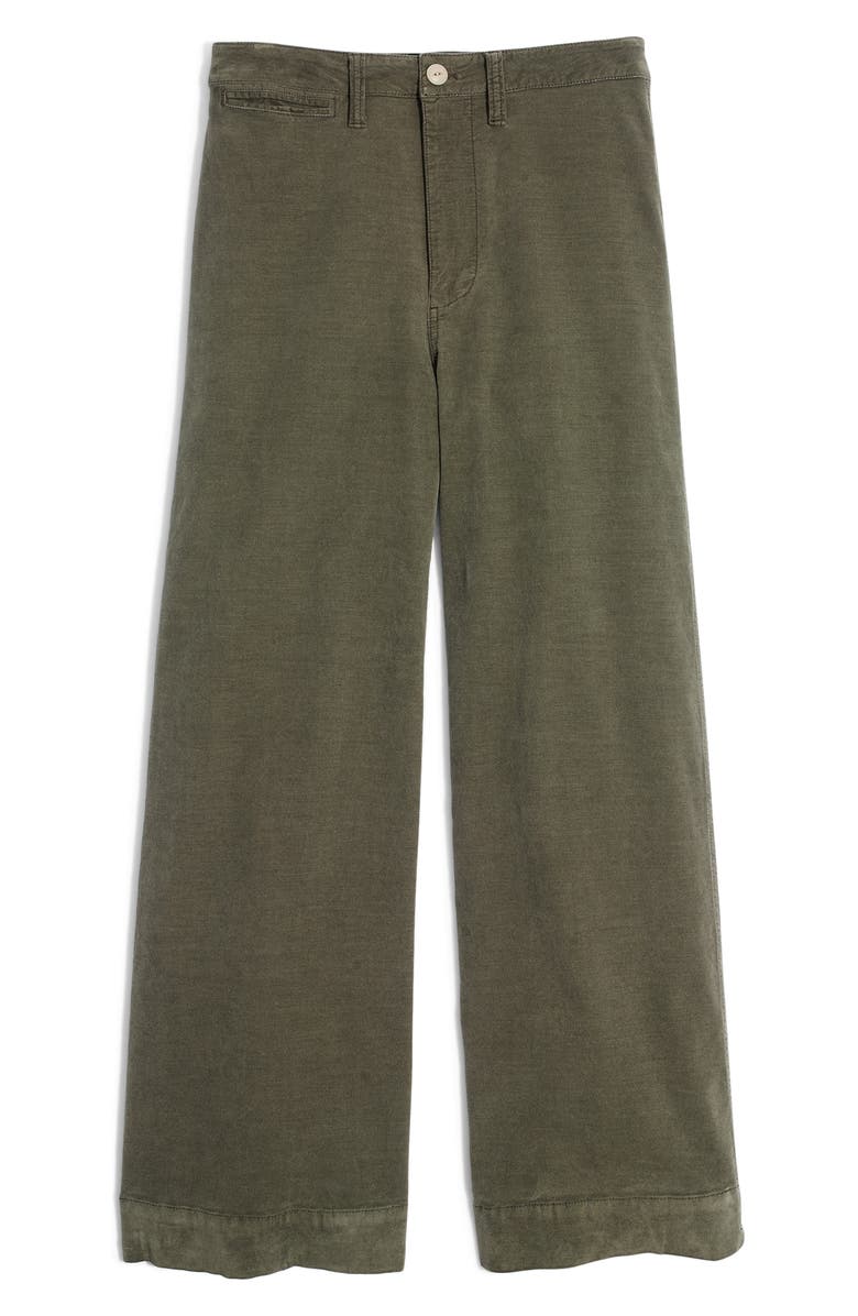 Madewell Emmett Crop Wide Leg Velveteen Pants | Nordstrom
