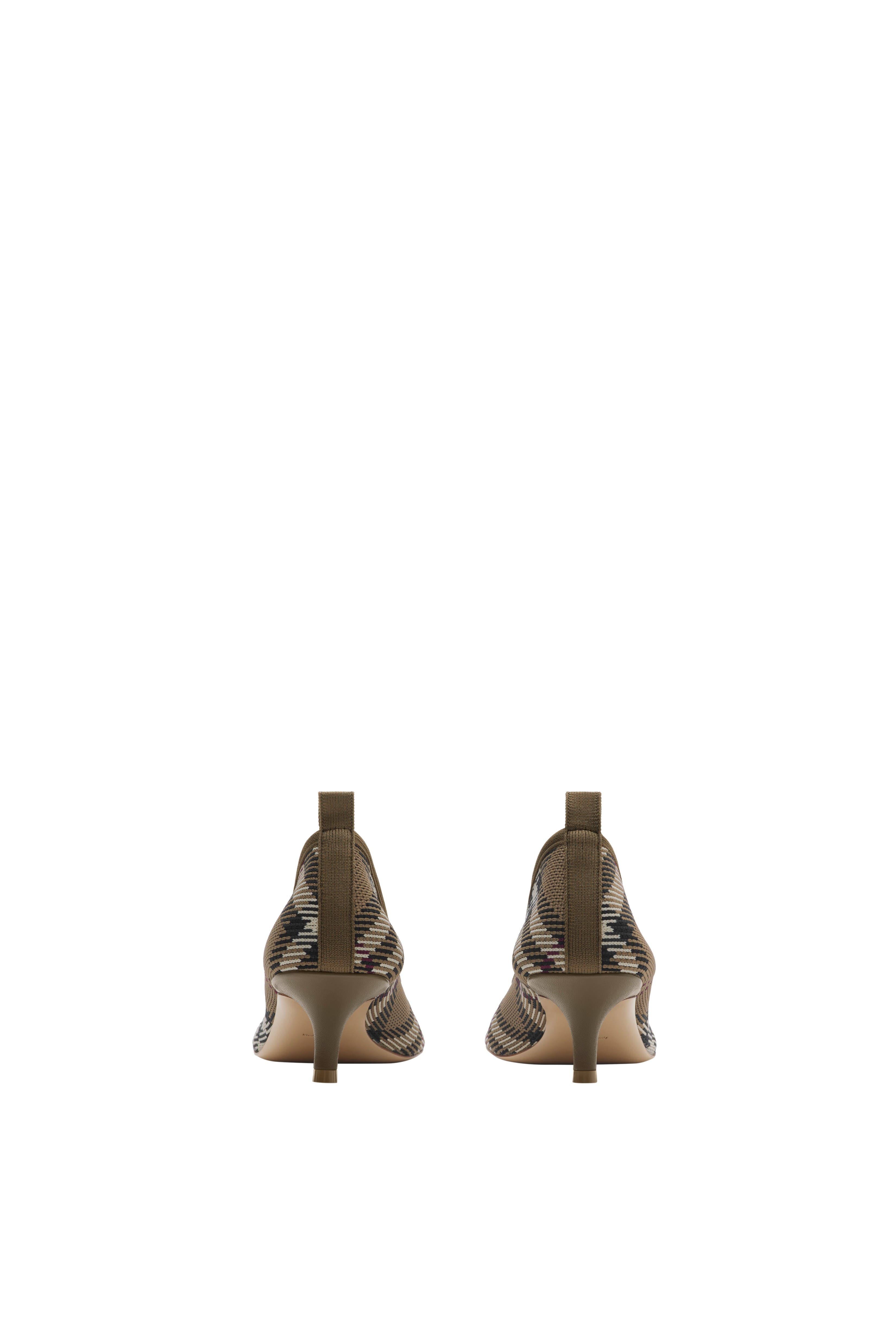 Burberry Check Knit Baby Low Pumps | Nordstrom
