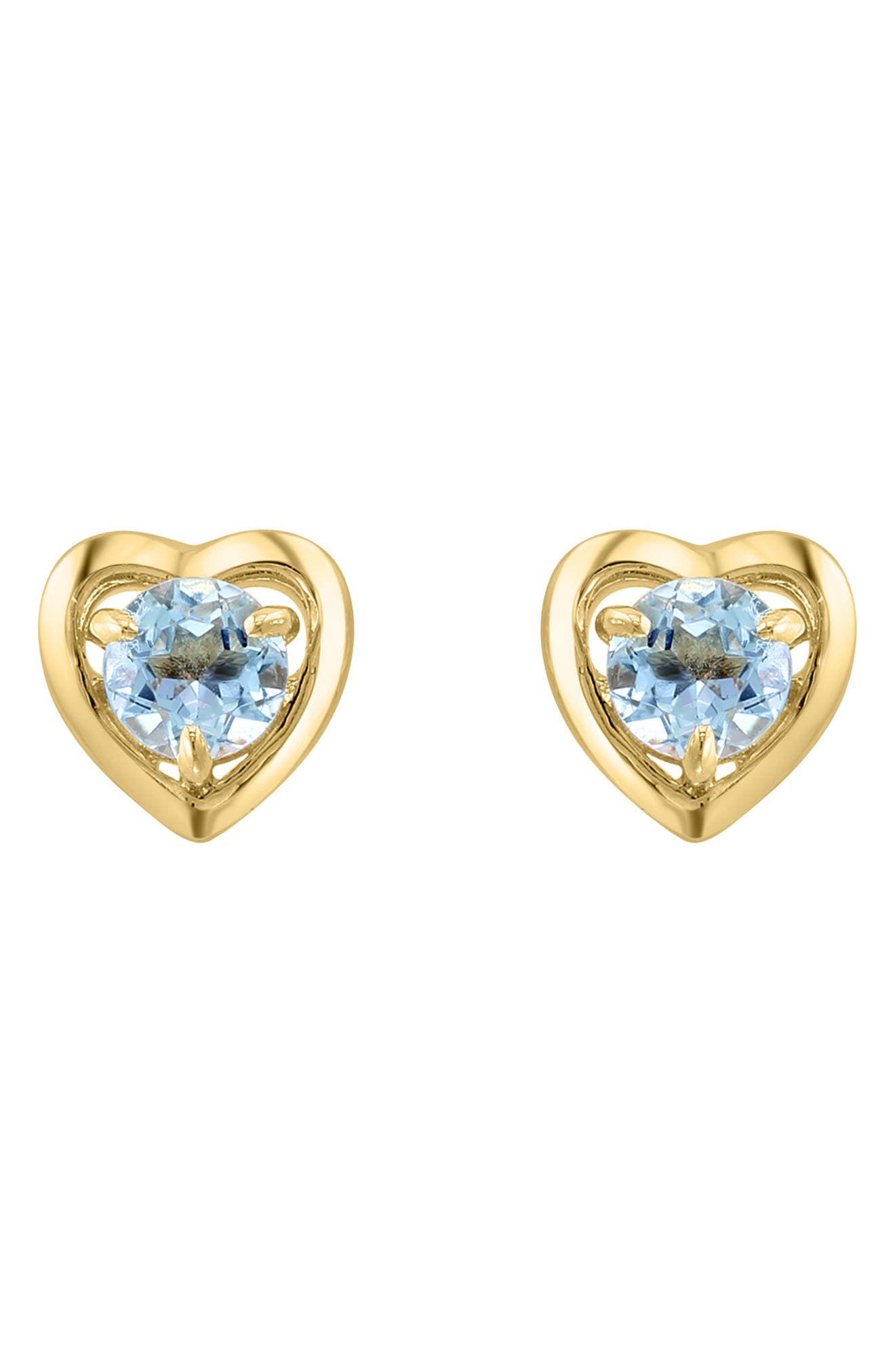 EFFY Blue Topaz Heart Stud Earrings | Nordstromrack