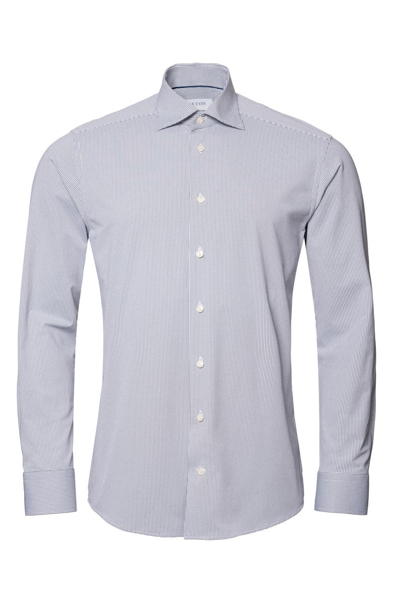 Eton Slim Fit Microprint Stretch Dress Shirt | Nordstromrack