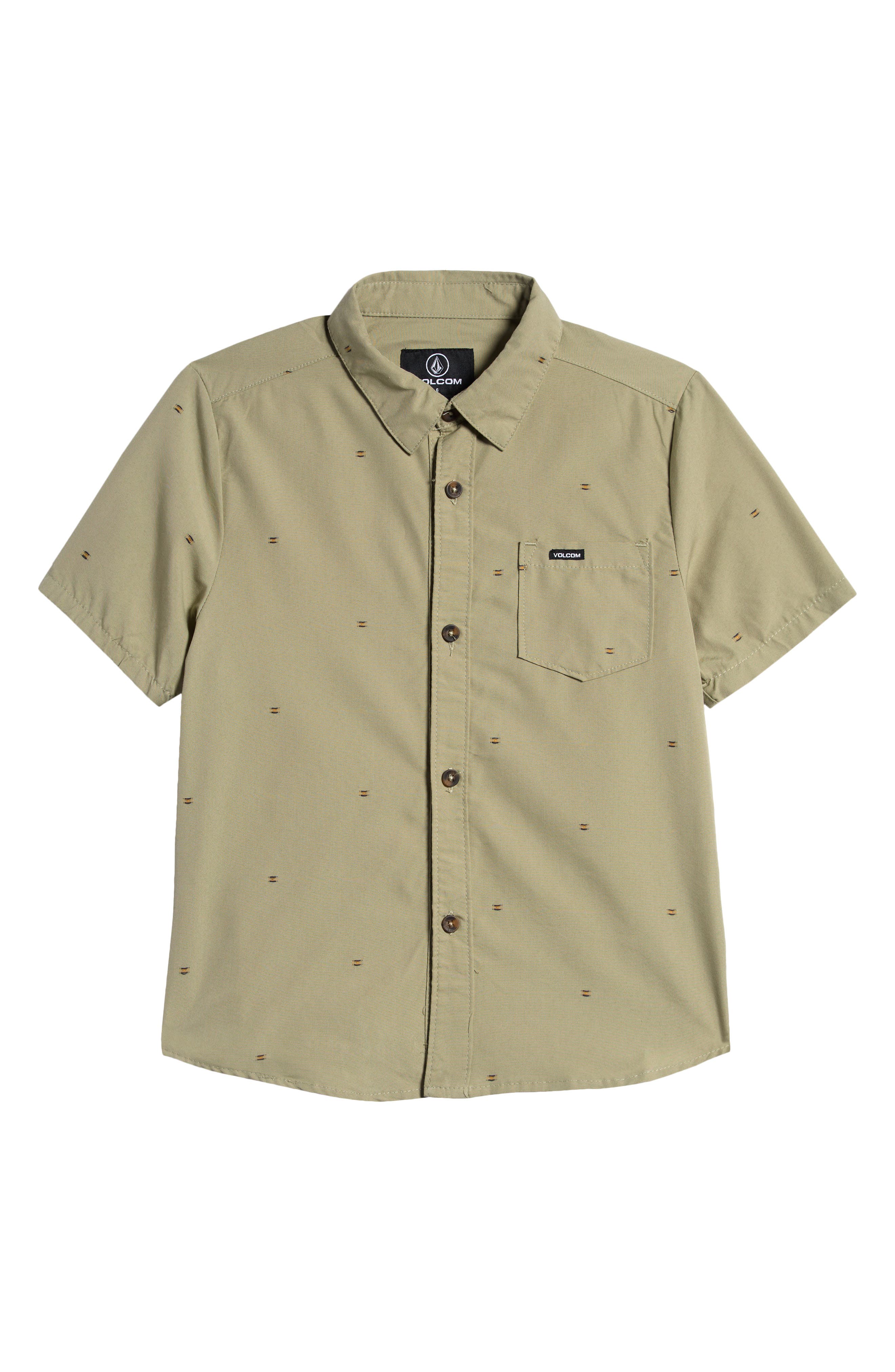 Volcom Kids' Bank Stone Short Sleeve Button-Up Shirt | Nordstromrack