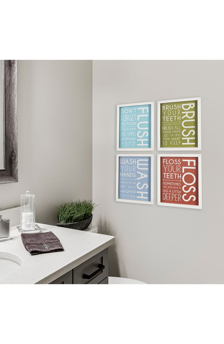STRATTON HOME DECOR Bathroom Wall Art - Set of 4 | Nordstromrack