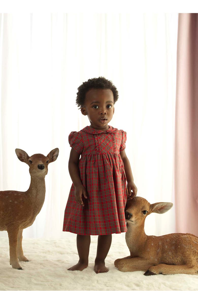 Rachel Riley Tartan Cotton Party Dress & Bloomers | Nordstrom