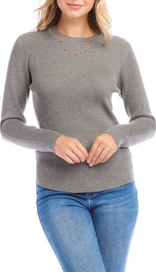Karen Kane Rib Crewneck Sweater | Nordstrom