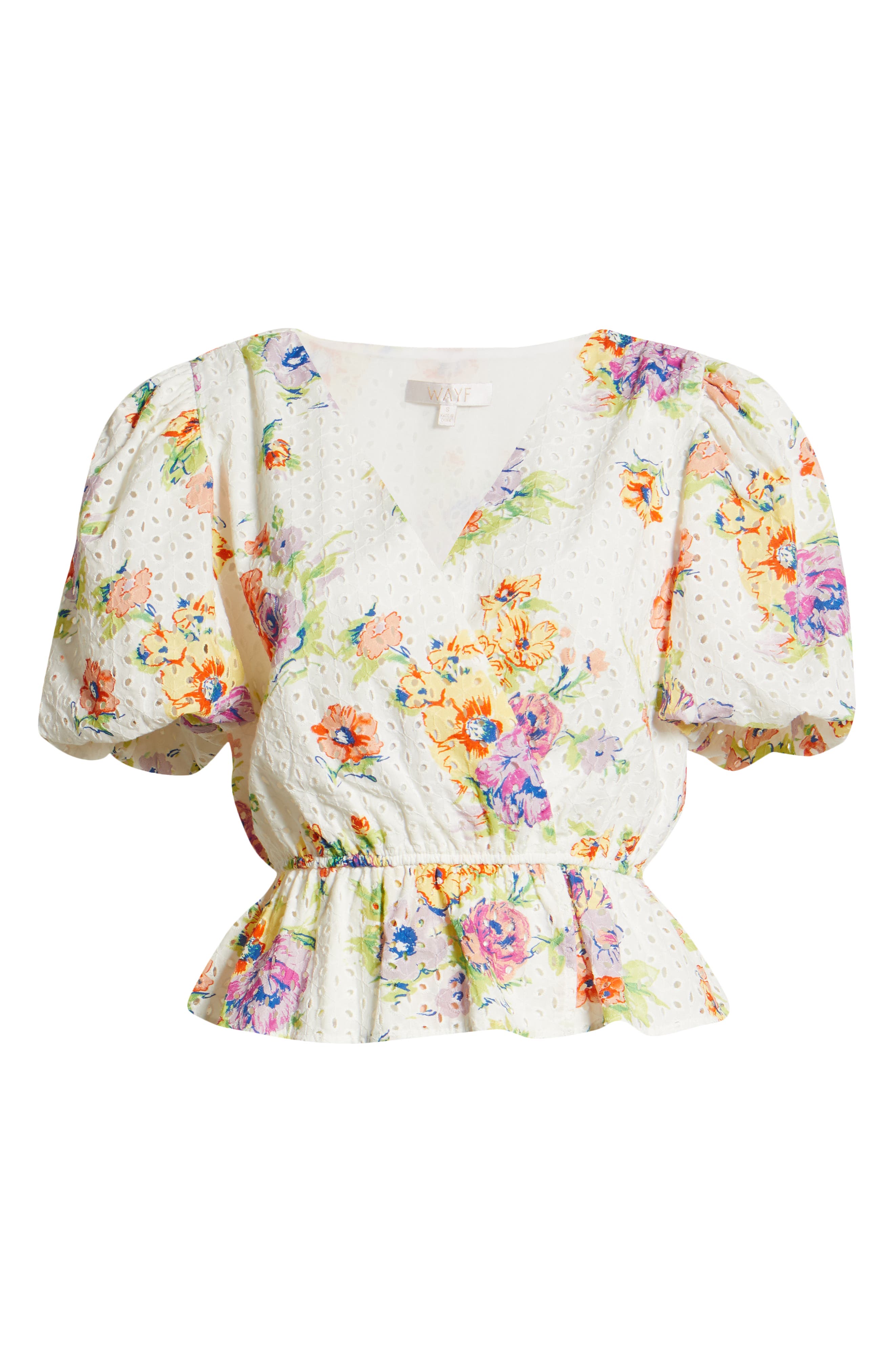 WAYF Bianca Puff Sleeve Top | Nordstrom