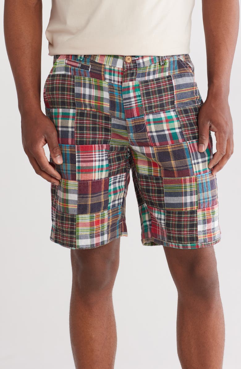 Vintage 1946 Acid Wash Patchwork Madras Plaid Shorts | Nordstromrack