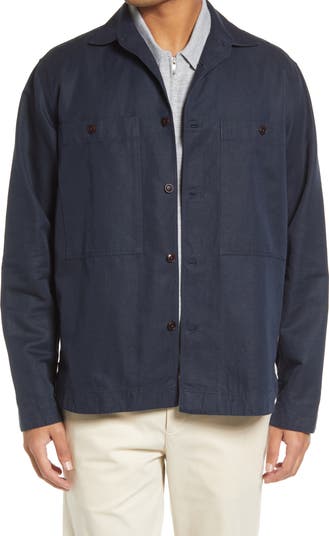 Ted Baker London Amoret Harrington Cotton & Linen Shacket | Nordstrom
