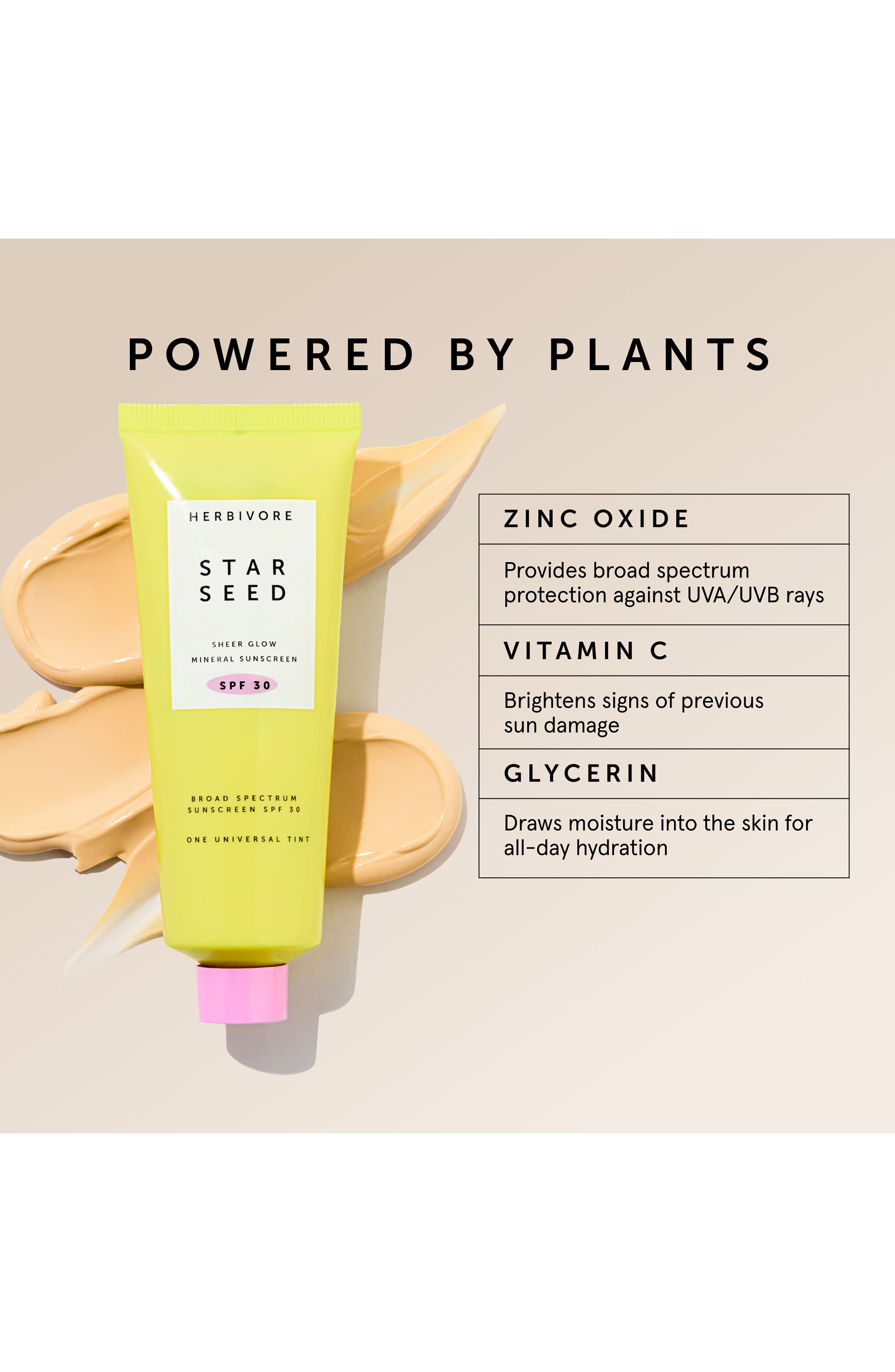 Herbivore Botanicals Star Seed Sheer Glow Mineral Sunscreen SPF 30 ...