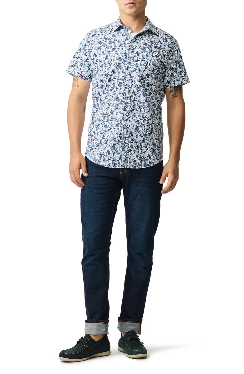 Rodd & Gunn Herbertville Floral Short Sleeve Button-Up Shirt ...