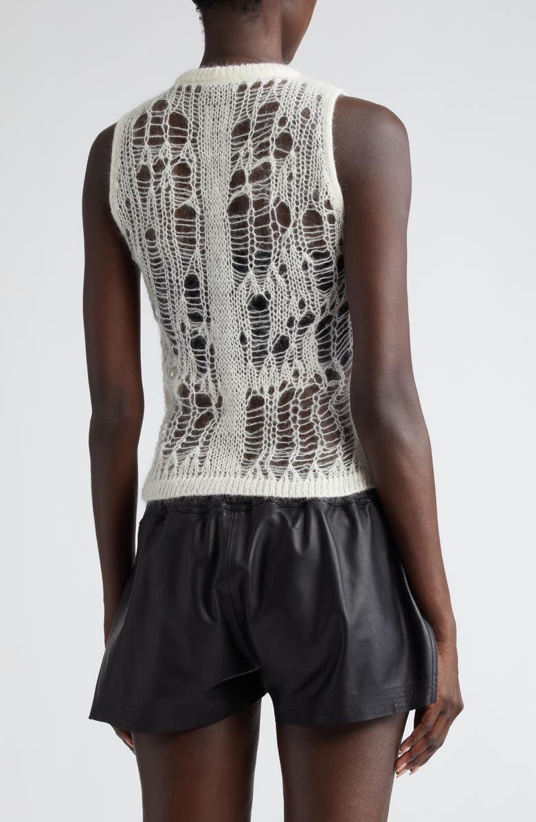 Rick Owens Spider Distressed Open Stitch Sweater Tank | Nordstromrack