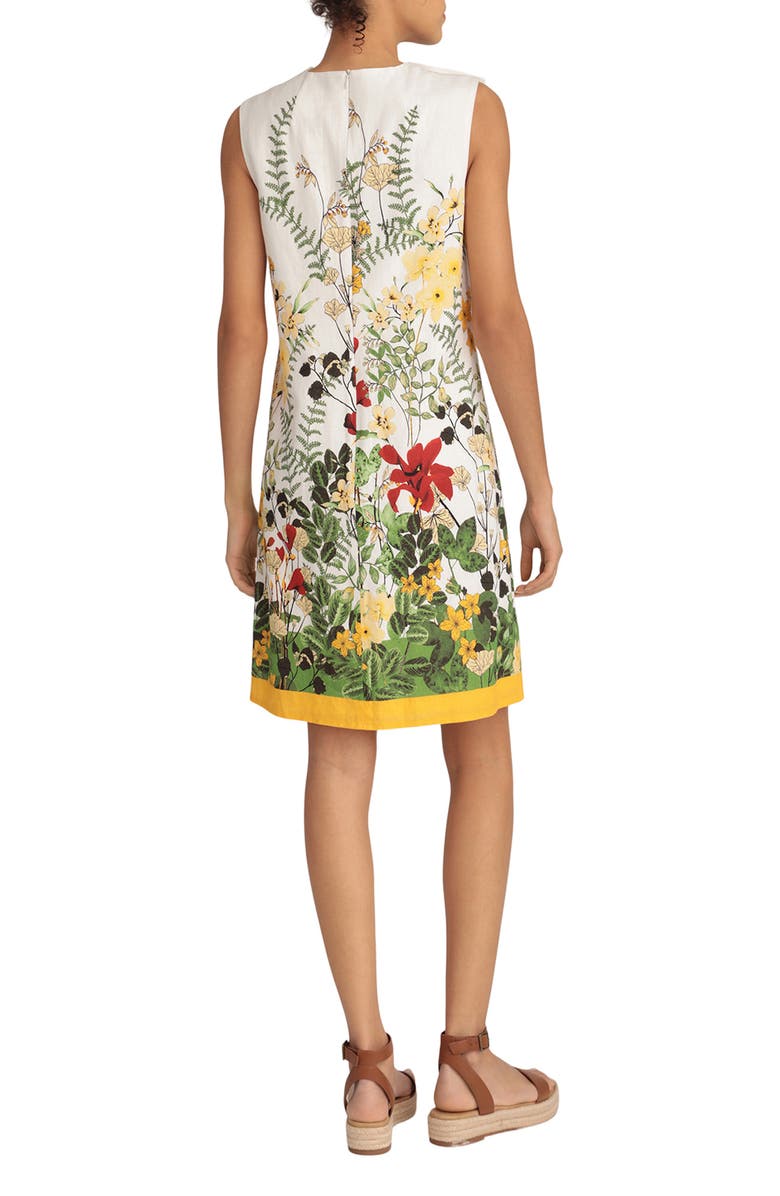 London Times V-Neck Button Shoulder Floral Print Shift Dress ...