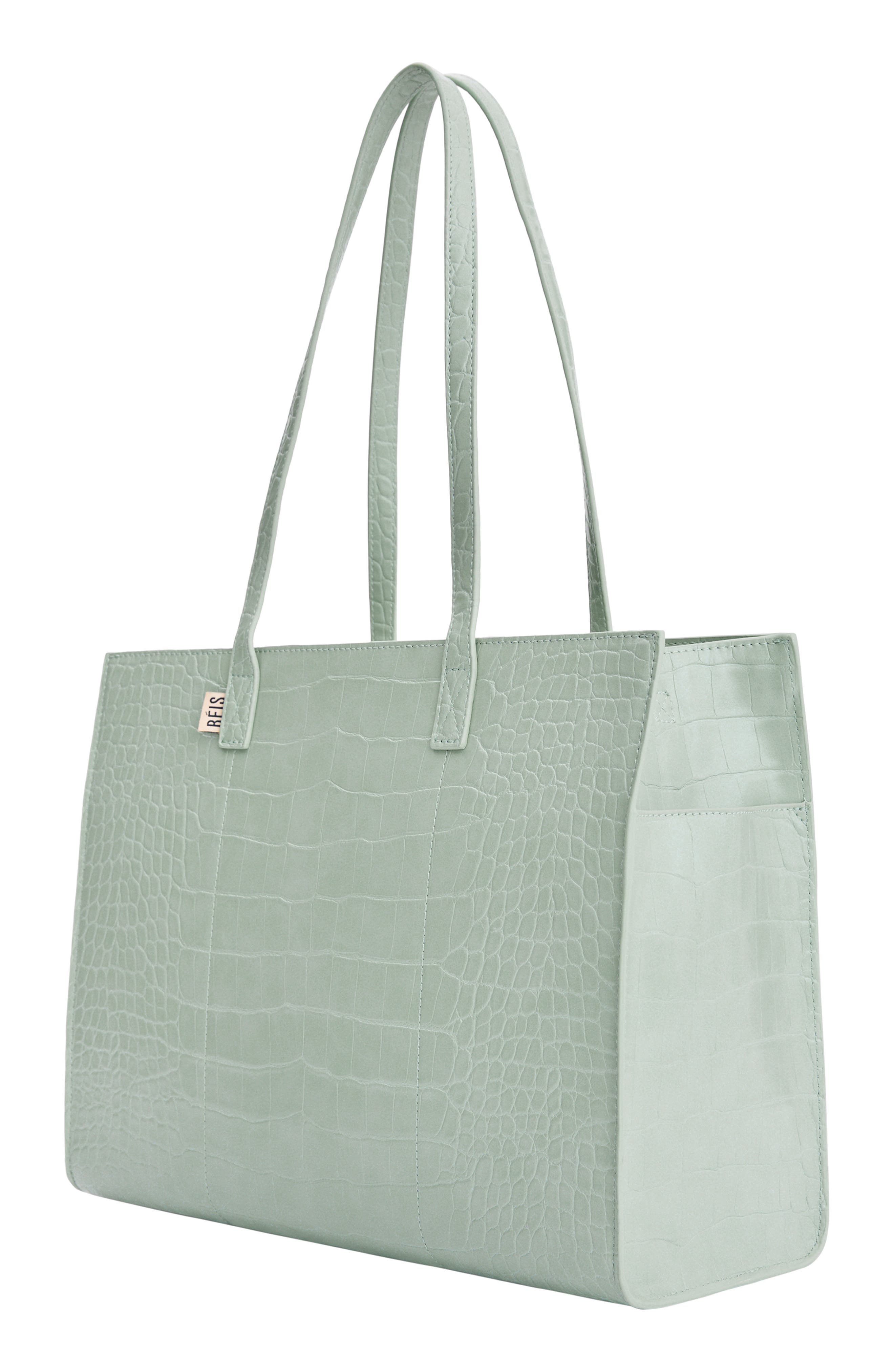 Béis Water Repellent Croc Embossed Work Tote | Nordstromrack