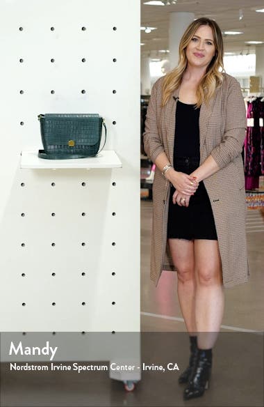 Madewell The Abroad Shoulder Bag: Croc Embossed Leather Edition | Nordstrom