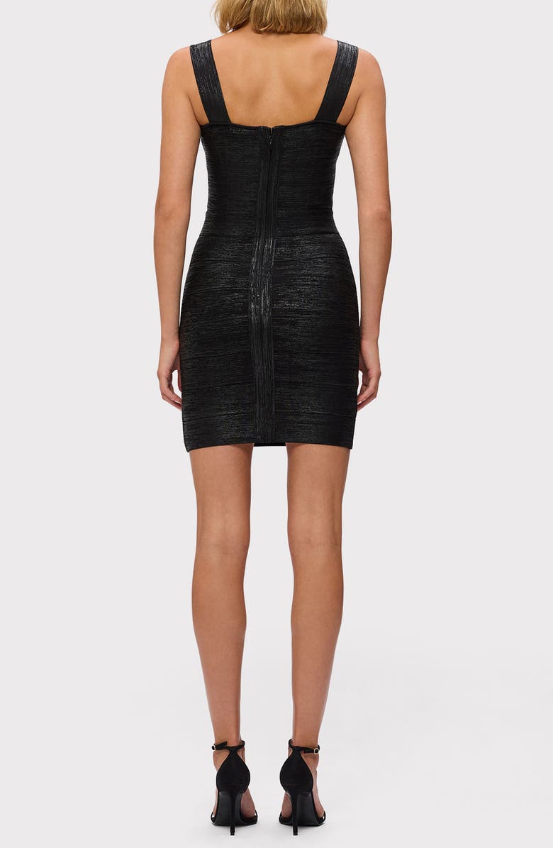 Herve Leger The Metallic Jade Minidress | Nordstromrack