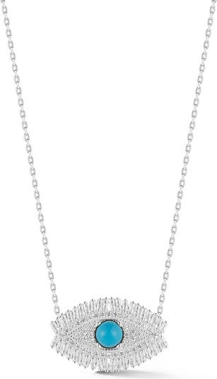 SPHERA MILANO CZ Evil Eye Pendant Necklace | Nordstromrack