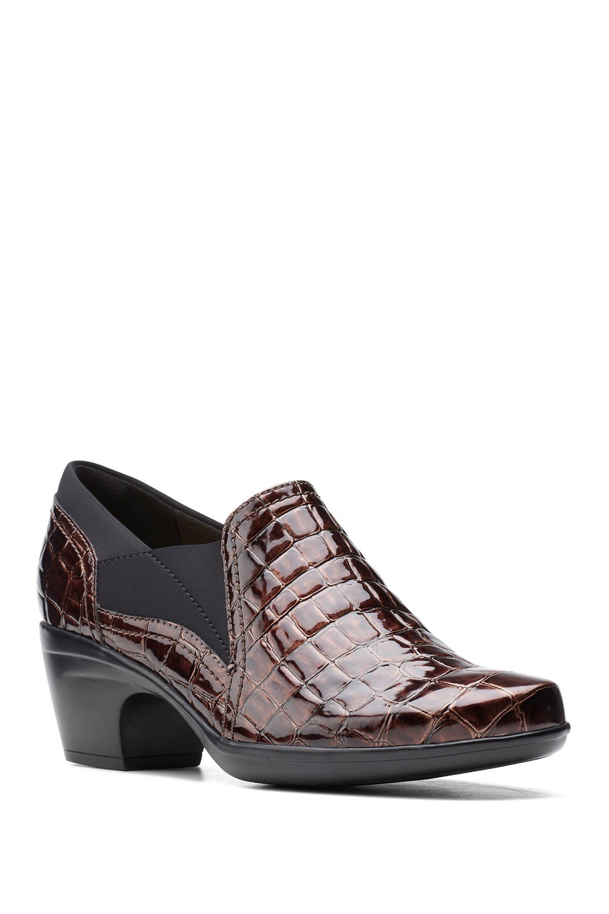 Clarks® Emily Amelia Unique Block Heel Bootie - Wide Width Available ...