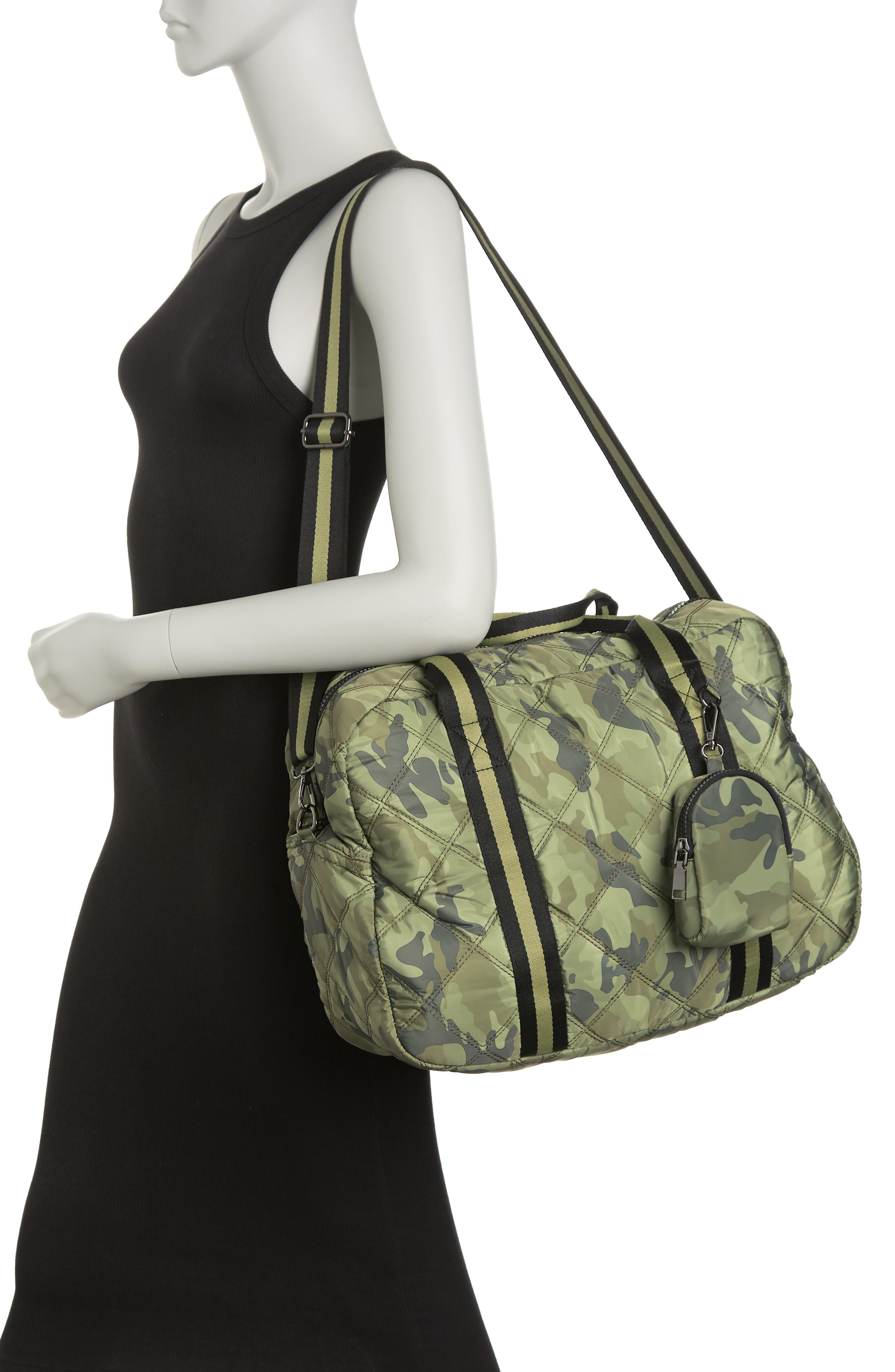 URBAN EXPRESSIONS HANDBAGS URBAN EXPRESSIONS Quilted Duffle w/ Striped ...