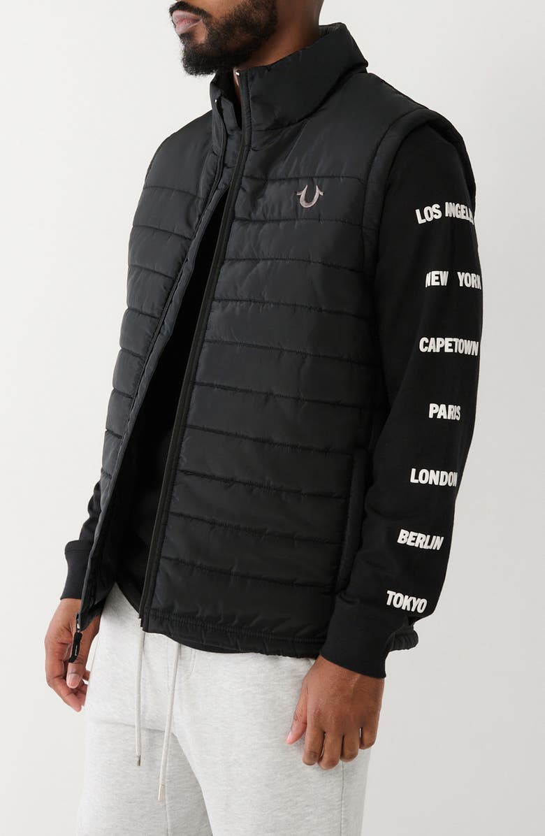 True Religion Brand Jeans Arch Logo Puffer Vest | Nordstromrack