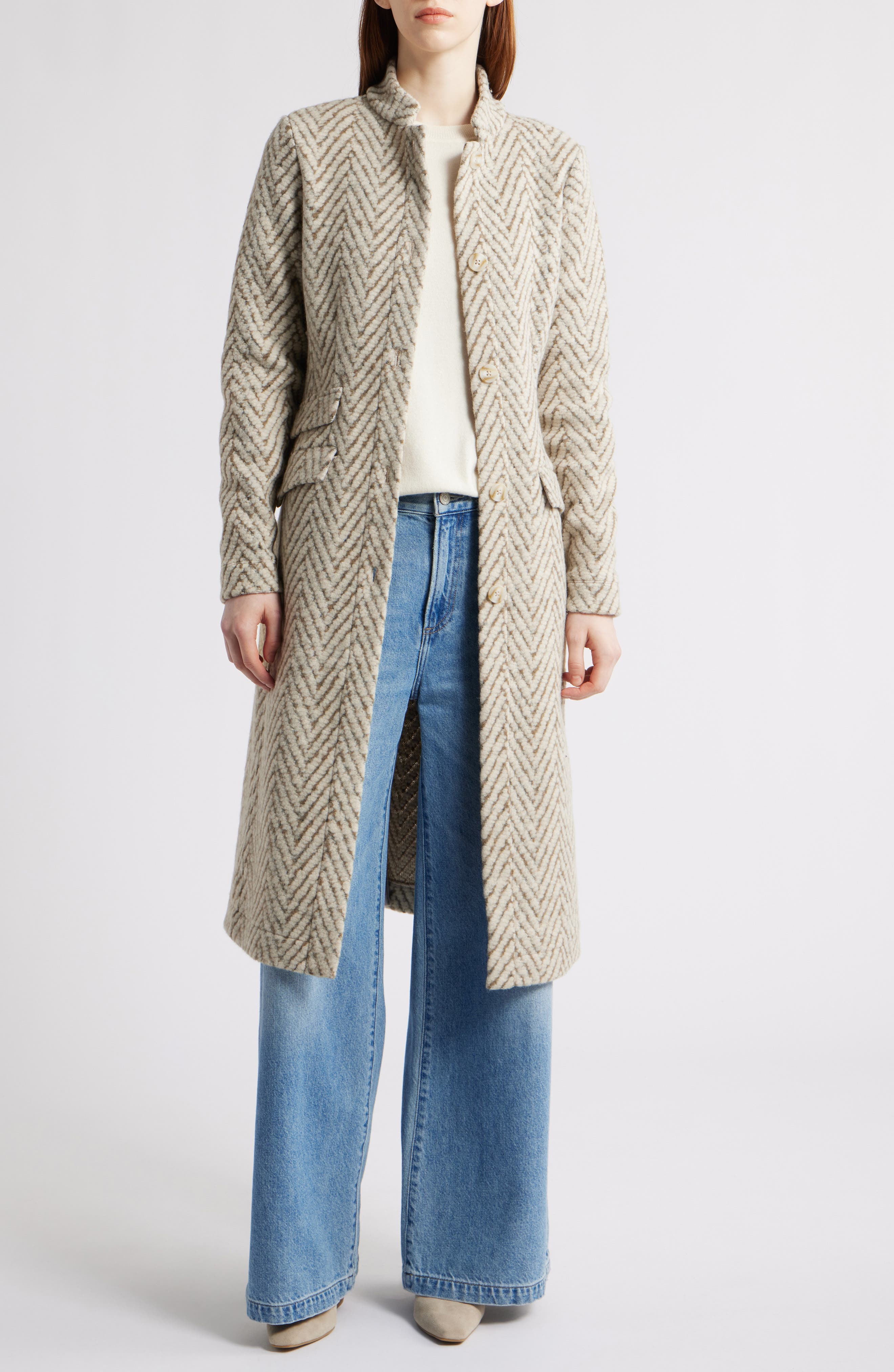NIC+ZOE Cozy Bouclé Knit Topcoat | Nordstromrack