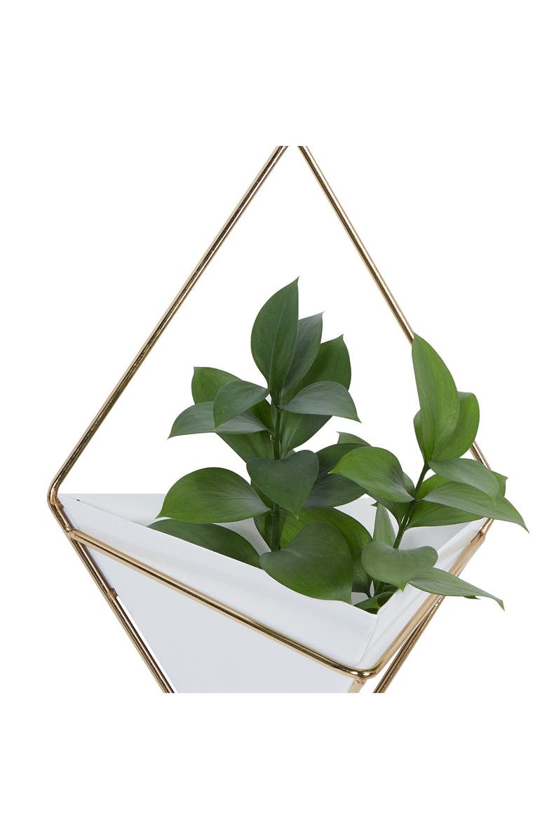 COSMO BY COSMOPOLITAN White Metal Indoor & Outdoor Triangle Geometric ...