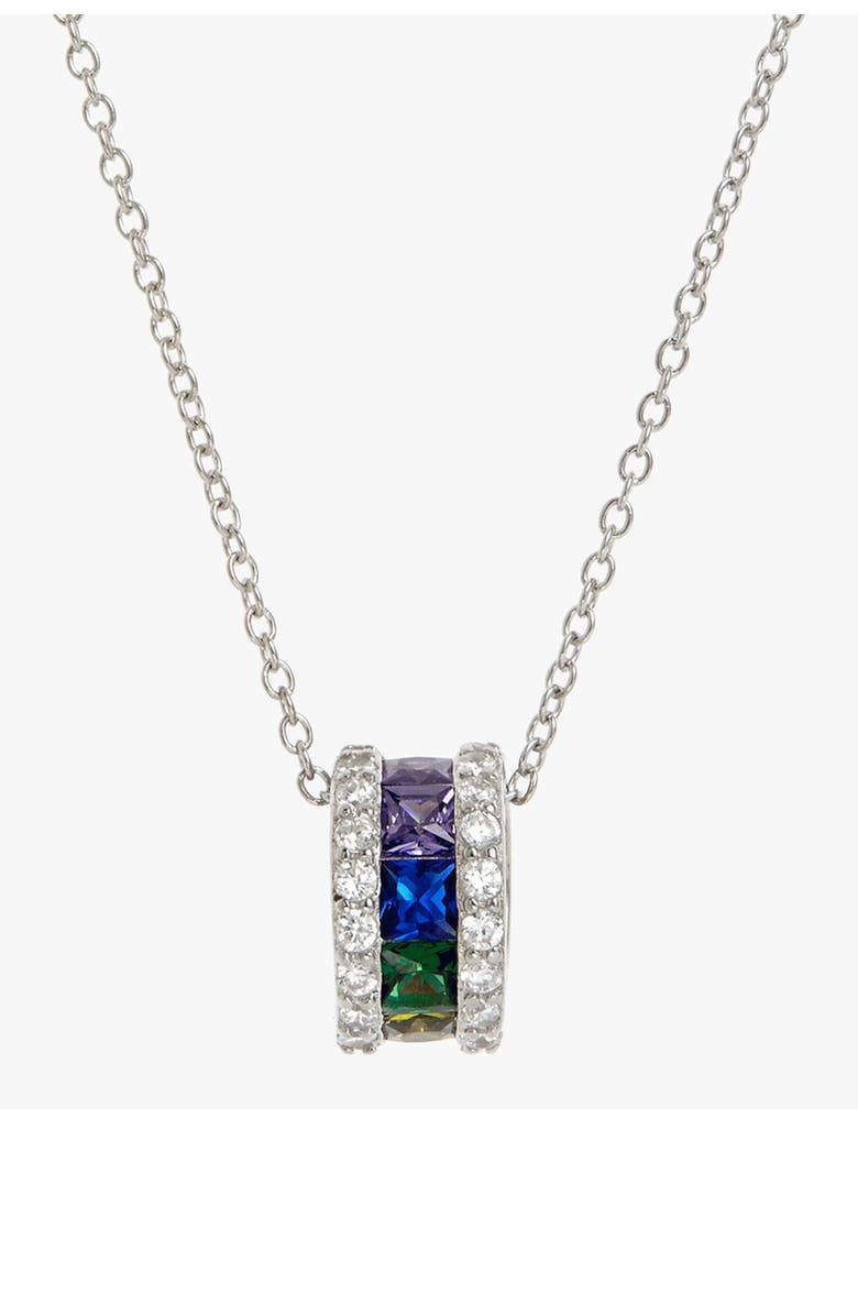 SAVVY CIE JEWELS Sterling Silver Rhondell Earrings & Pendant Necklace ...