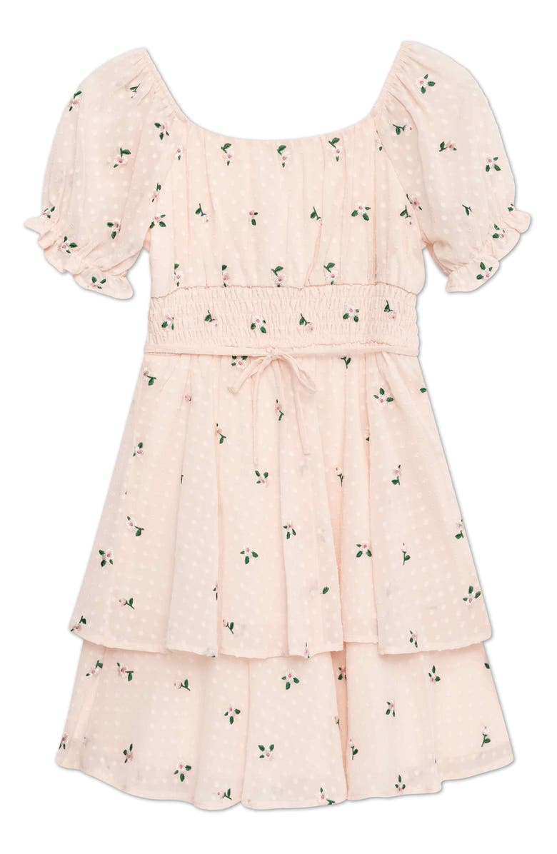 Speechless Kids' Embroidered Chiffon Tiered Dress | Nordstromrack