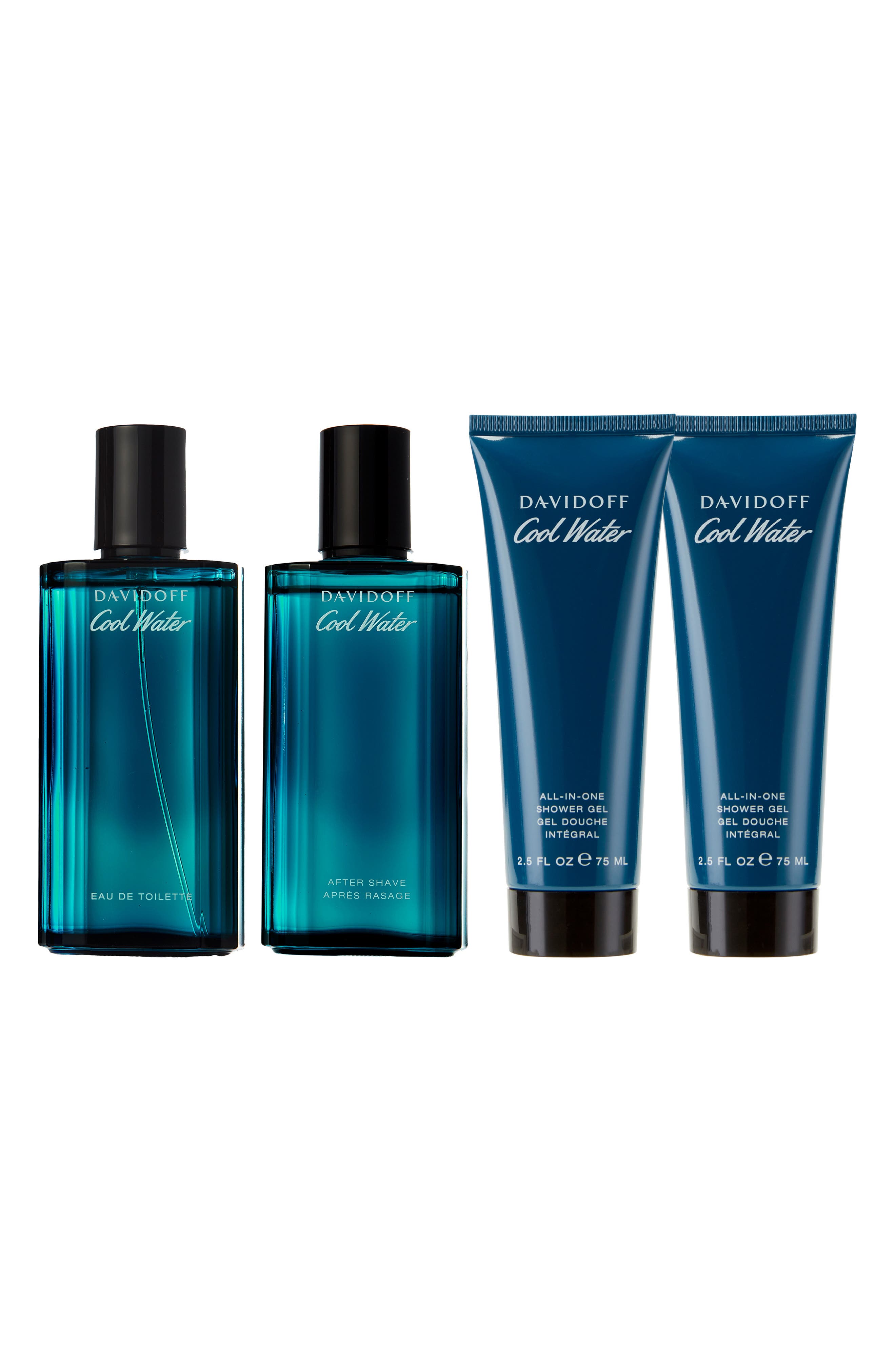 DAVIDOFF COOL WATER Cool Water 4-Piece Eau de Toilette Set | Nordstromrack