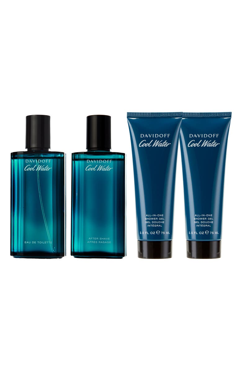 DAVIDOFF COOL WATER Cool Water 4-Piece Eau de Toilette Set | Nordstromrack