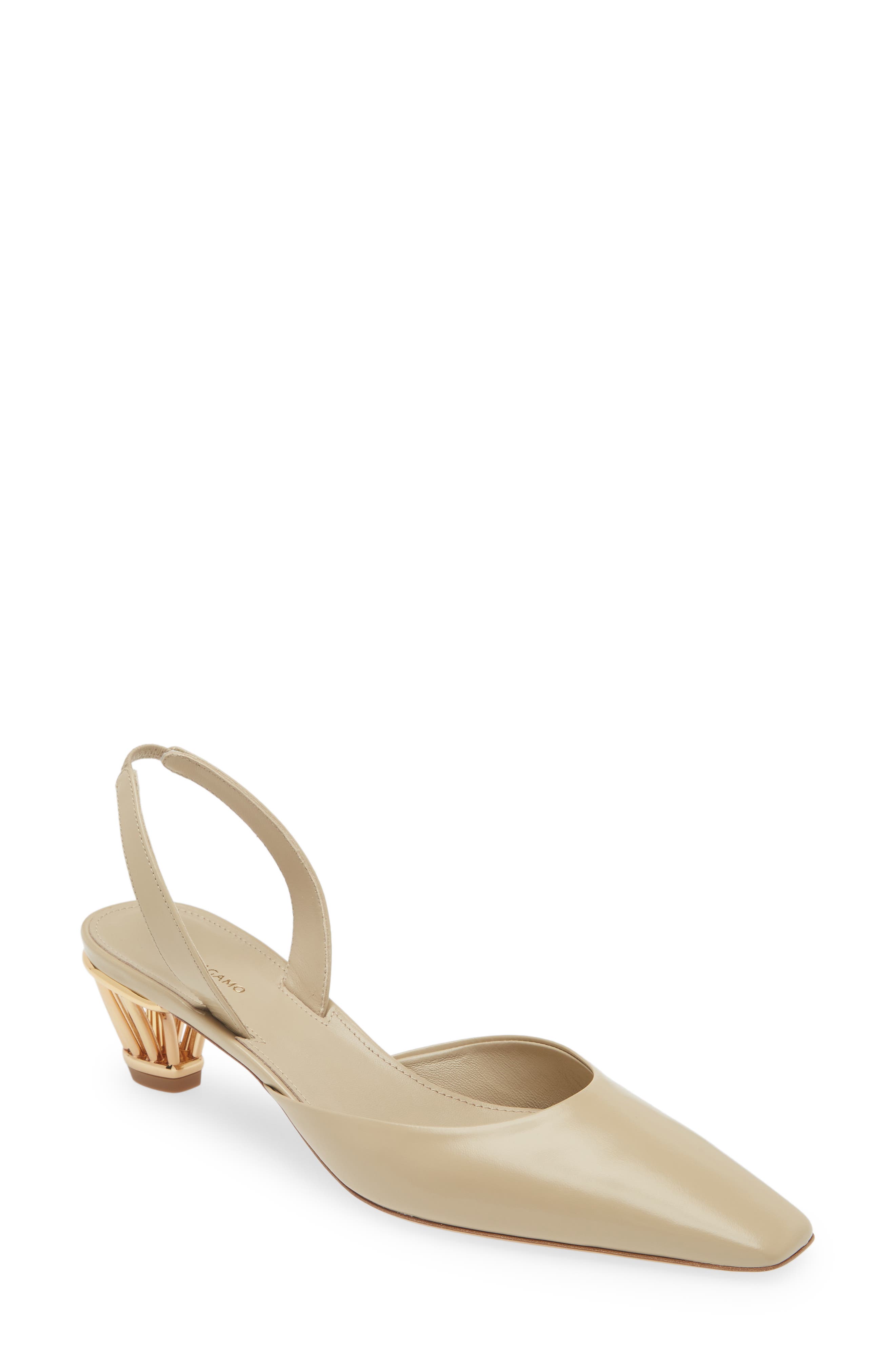 FERRAGAMO Alyssa Cage Heel Slingback Pump (Women) | Nordstromrack