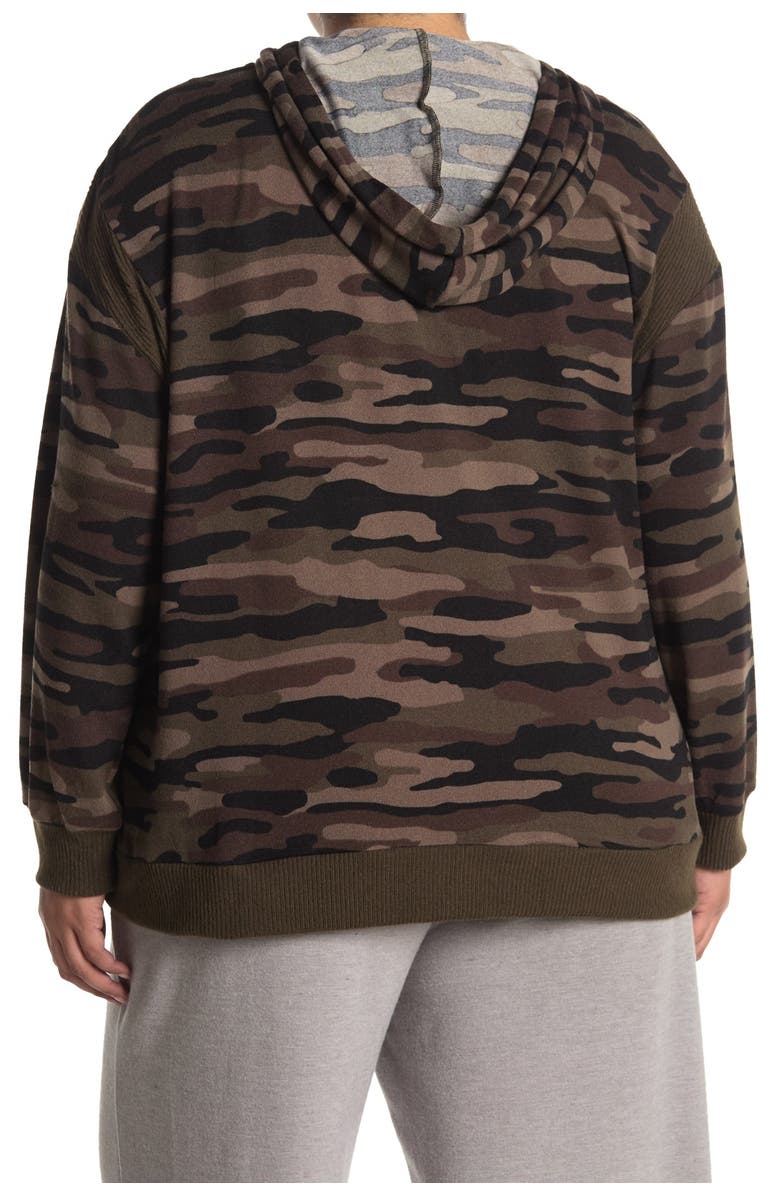 C & C California Printed Drawstring Zip Jacket | Nordstromrack