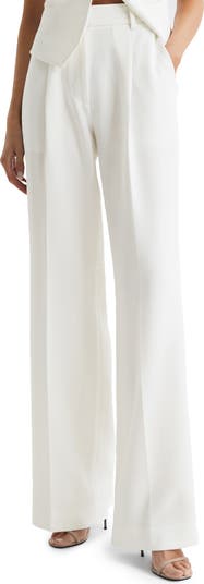 Reiss Tatum Wide Leg Pleat Front Pants | Nordstrom