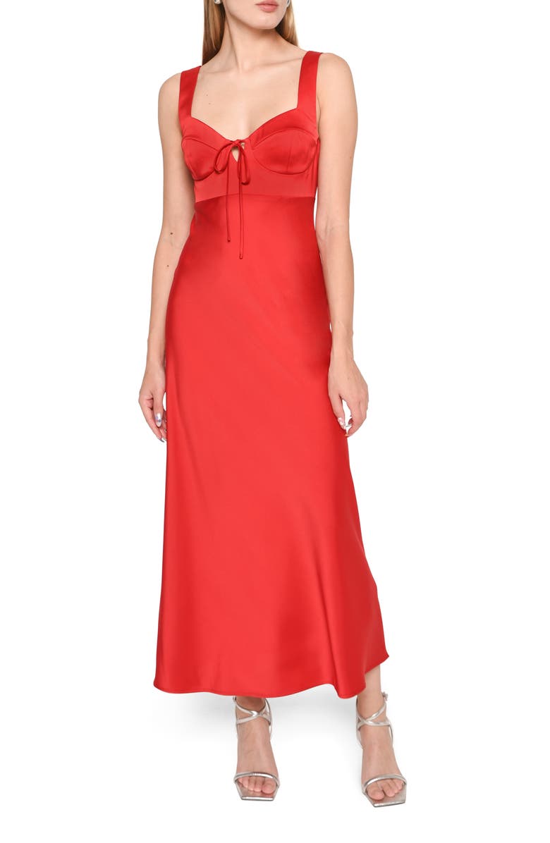 WAYF Siren Satin Midi Dress | Nordstromrack