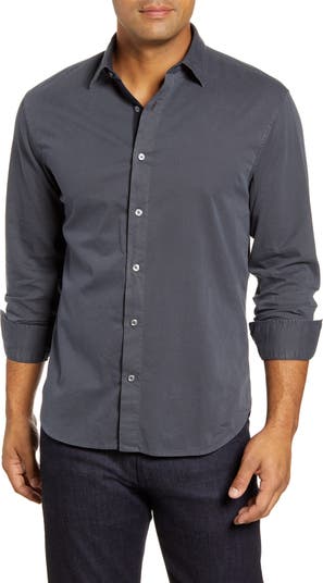 Bugatchi Shaped Fit Solid Button-Up Shirt | Nordstromrack