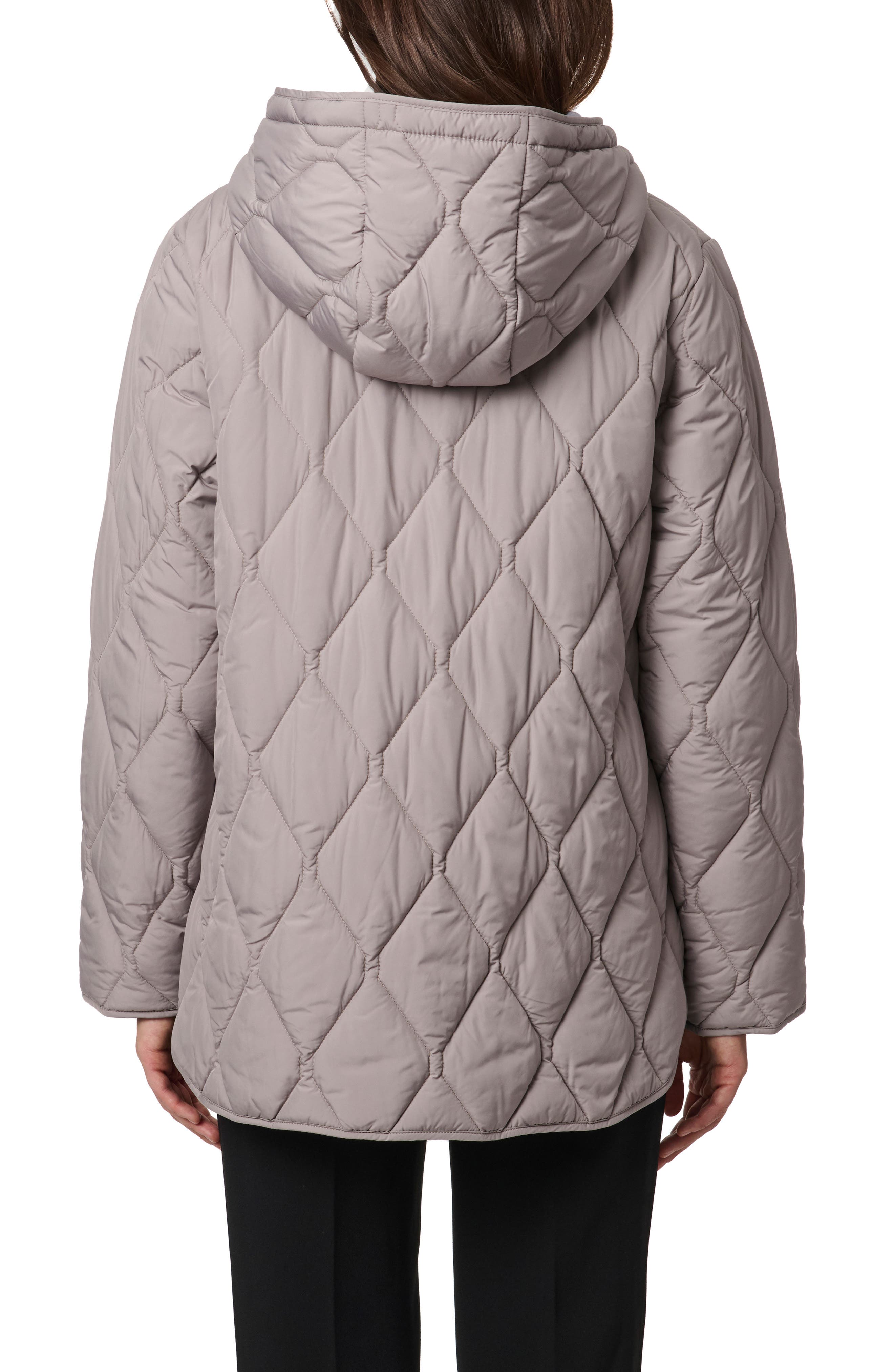 Bernardo Ashbury Diamond Quilted Hooded Liner Jacket | Nordstromrack
