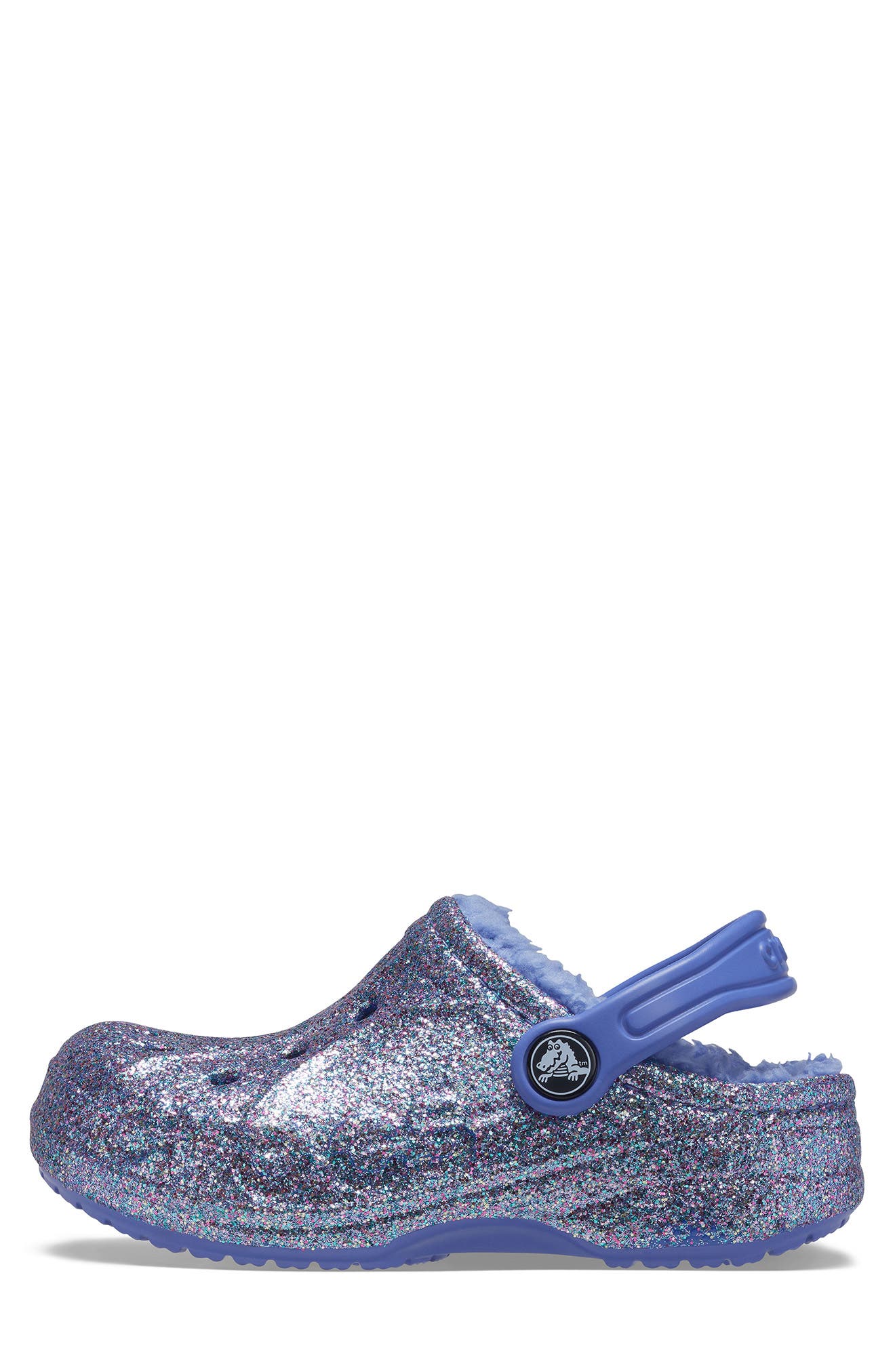 CROCS Baya Faux Fur Glitter Clog | Nordstromrack