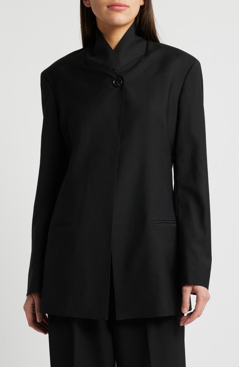 COS Stand Collar Wool Blazer | Nordstromrack