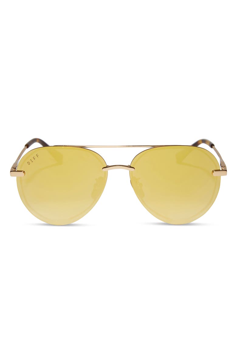 DIFF Lenox 57mm Polarized Mirrored Aviator Sunglasses | Nordstromrack