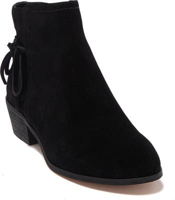 Splendid Holmes Suede Bow Almond Toe Ankle Boot | Nordstromrack