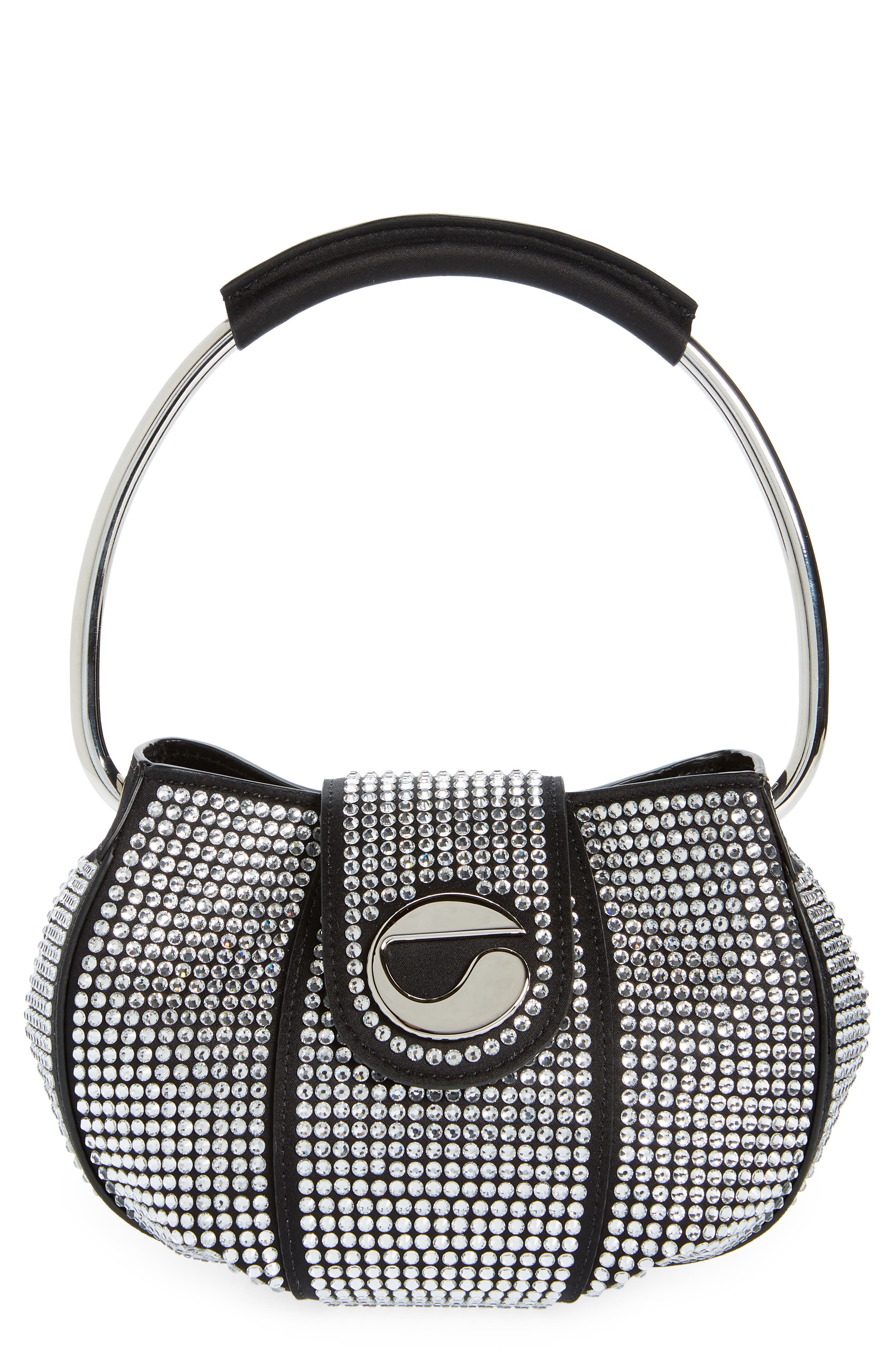 Coperni Ring Swipe Crystal Embellished Top Handle Bag | Nordstrom