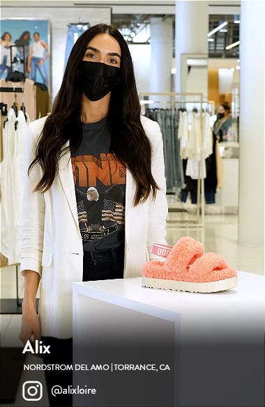 UGG® Oh Fluffita Genuine Shearling Slingback Sandal (Women) | Nordstromrack