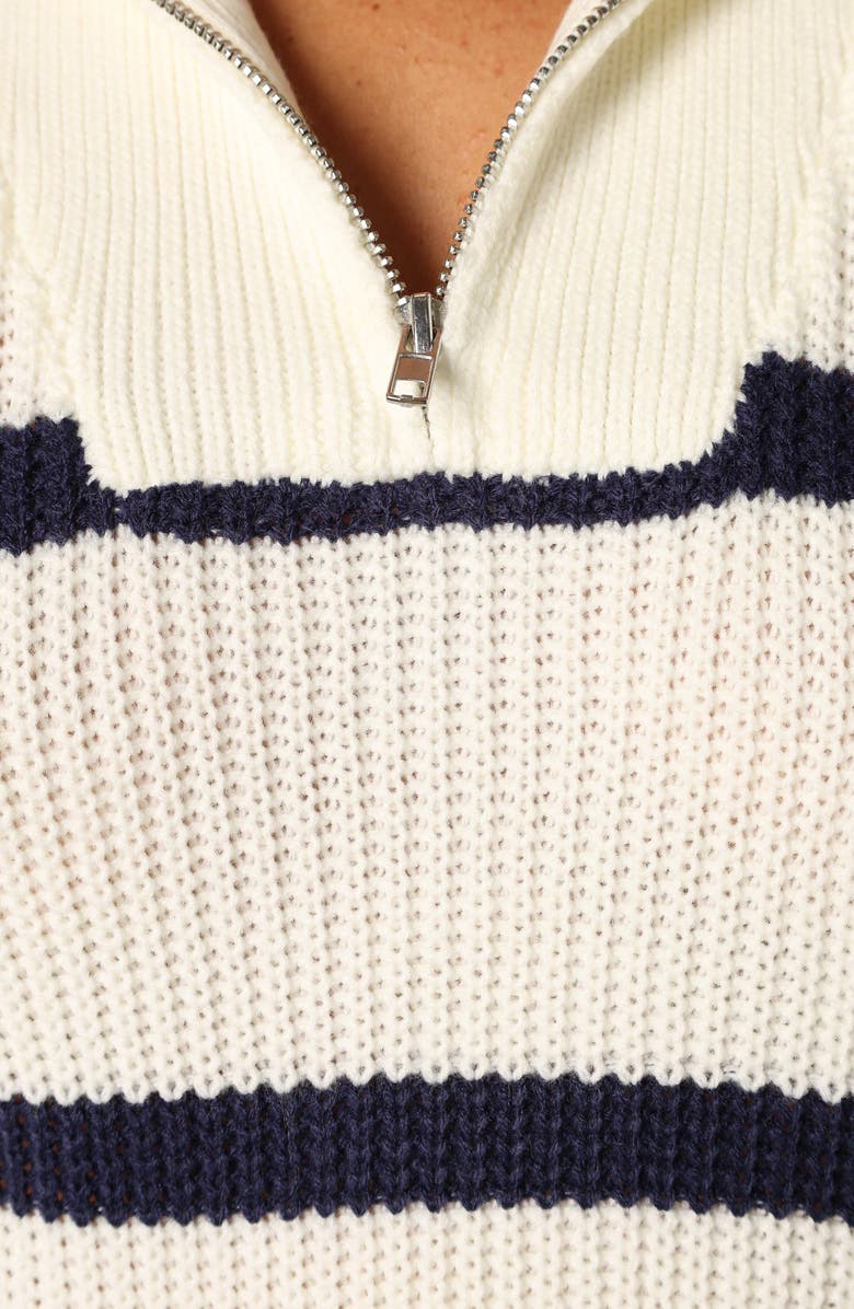 Petal & Pup Arthur Quarter-Zip Long Sleeve Minidress | Nordstromrack