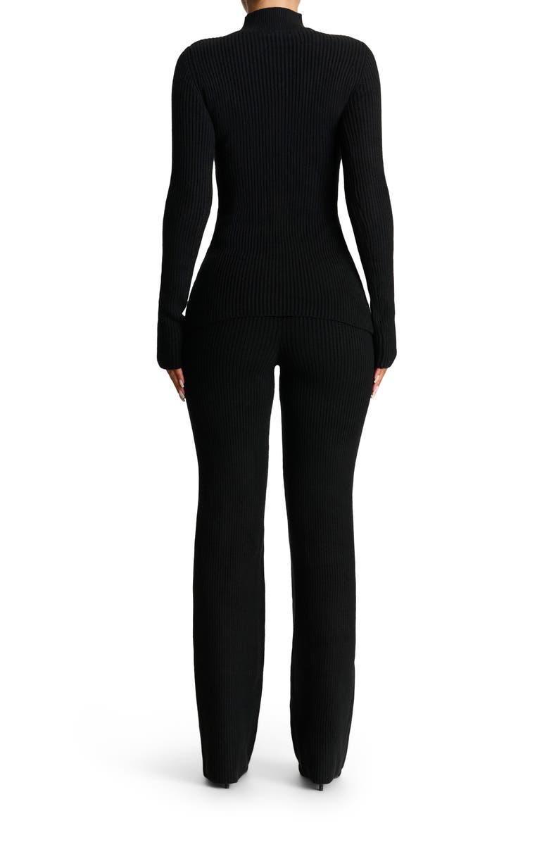 Naked Wardrobe Rib Long Sleeve Top & Straight Leg Pants Set | Nordstromrack