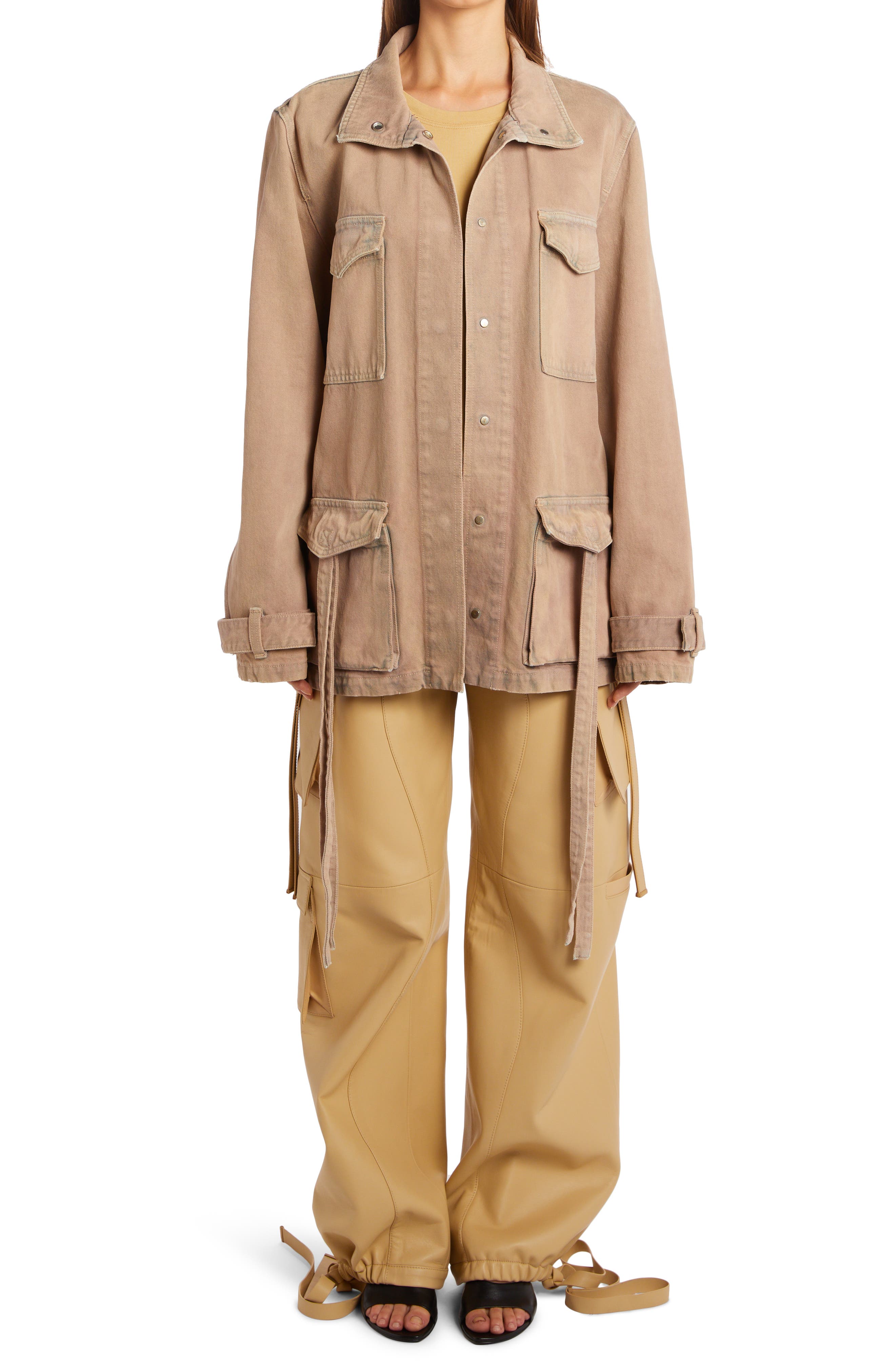 Off-White Leather Cargo Joggers | Nordstromrack