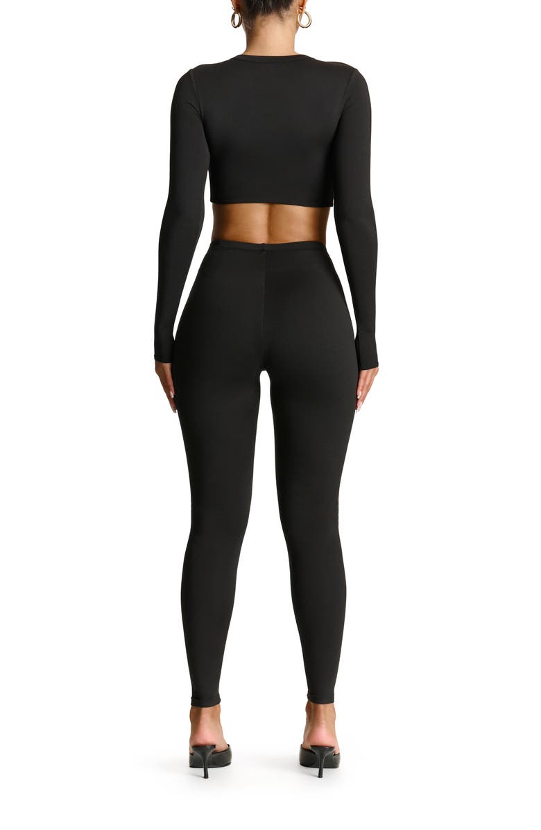 N BY NAKED WARDROBE Bare Long Sleeve Crop Top | Nordstromrack