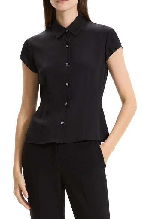 Women's Black Button Up Tops | Nordstrom