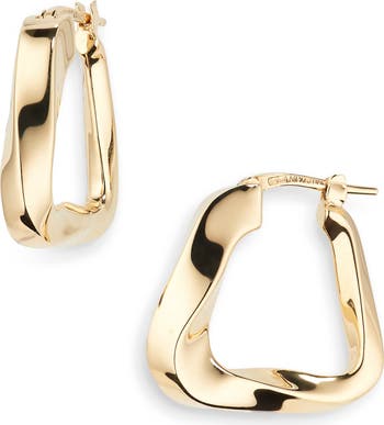 Bottega Veneta Triangle Hoop Earrings | Nordstrom